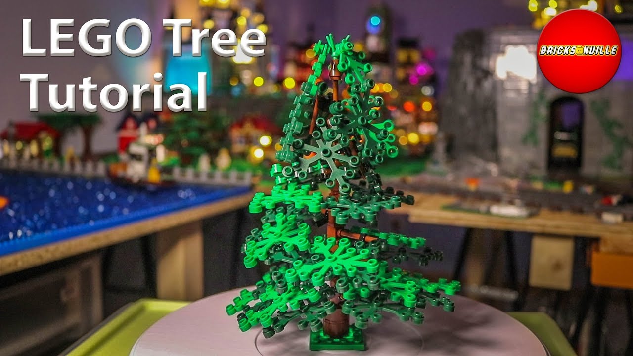 Lego Tree Tutorial How To Build A Pine Tree Youtube