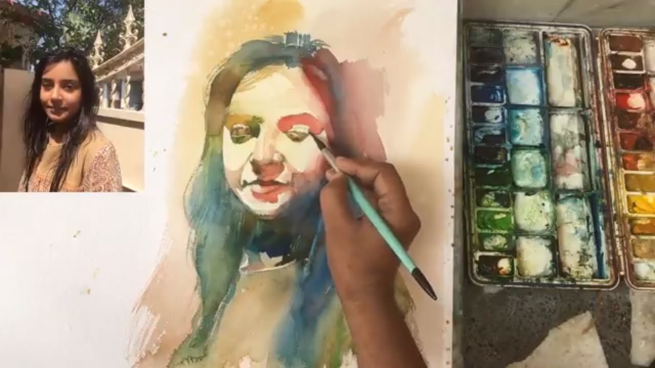 How To Paint Watercolor Portraits At Katie Jenkins Blog