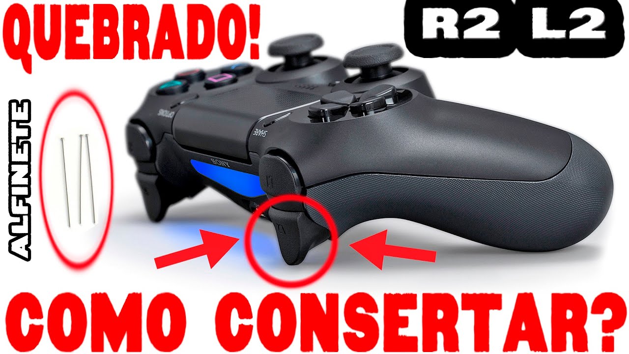 Como Consertar Os Gatilhos R2 E L2 Do Playstation 4 Ps4 Dualshock 4