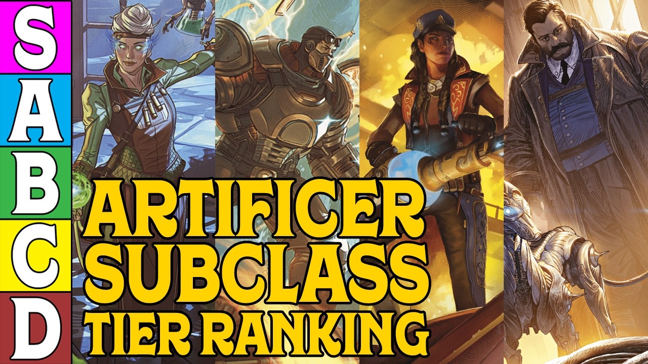 Artificer Subclass Tier Ranking For D D 5e 2024 Youtube