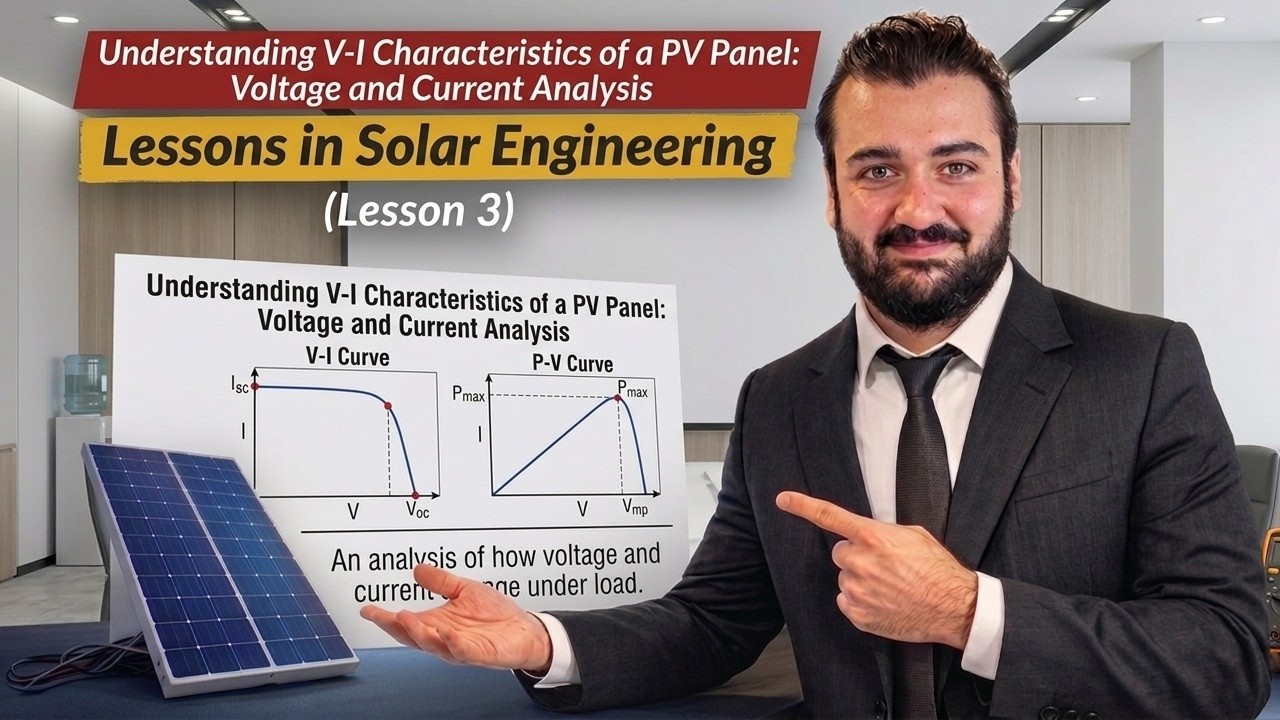 Understanding V I Characteristics Of A Pv Panel Voltage And Current