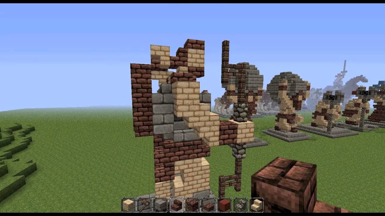 Minecraft Tutorials Mythological Statues Youtube