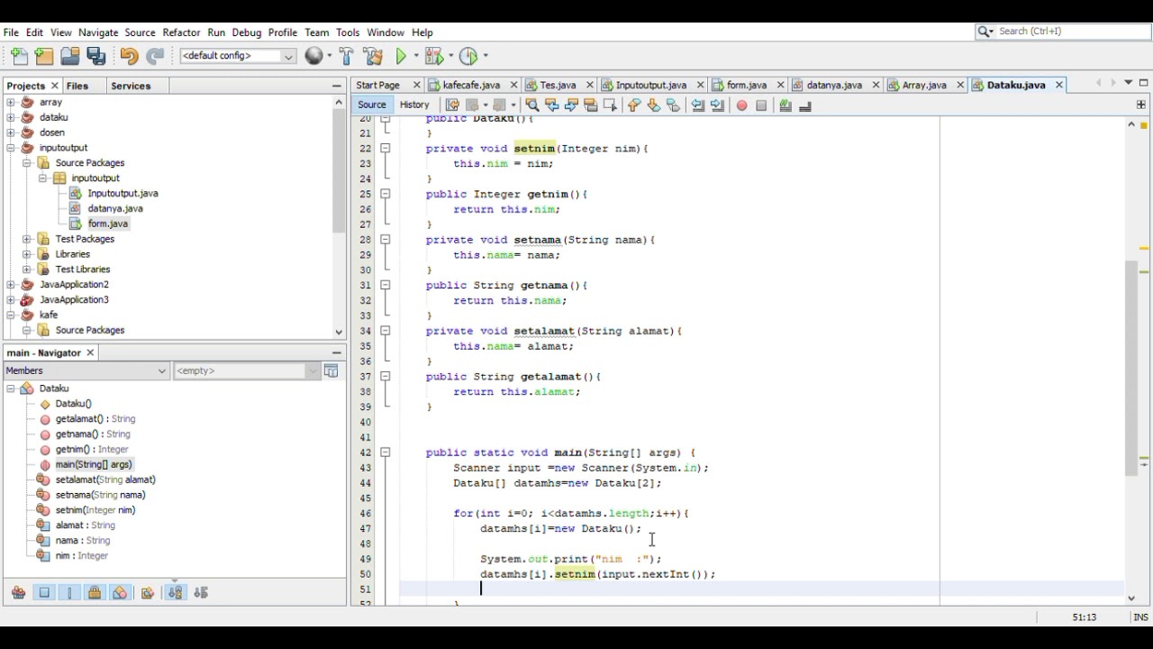 Struktur Data Array Dengan Java Part 2 Youtube