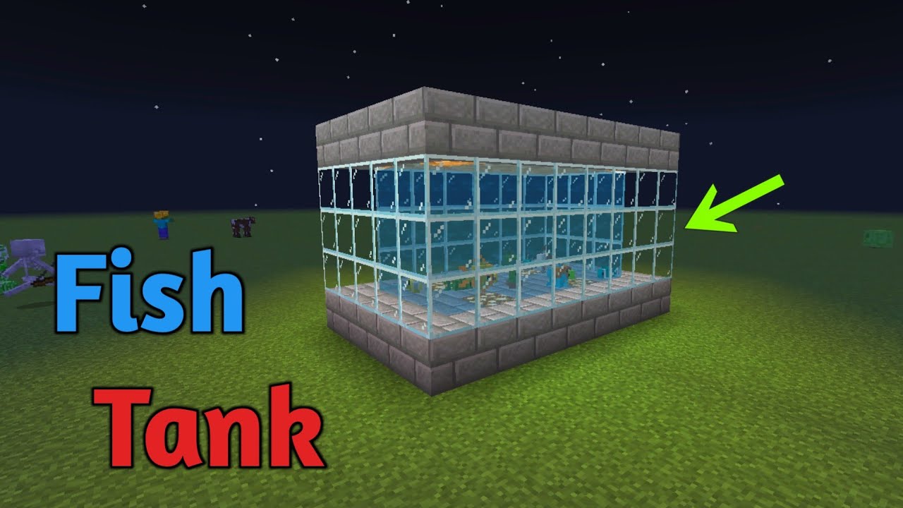 Minecraft Fish Tank Tutorial Youtube