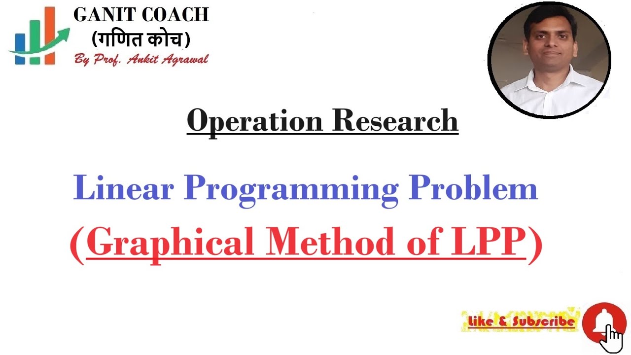 Graphical Method Lpp Linear Programming Problem Youtube