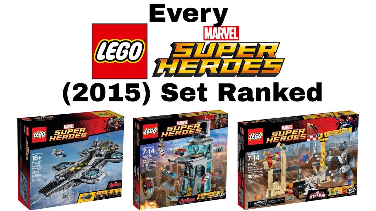 Every Lego Marvel Super Heroes 2015 Set Ranked Youtube