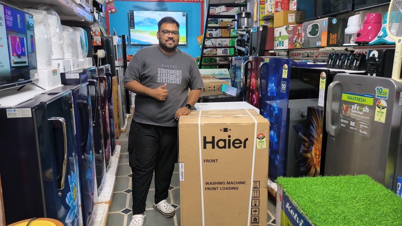 Haier Front Load Washing Machine Unboxing Haier Hw80 Im12929ebfk