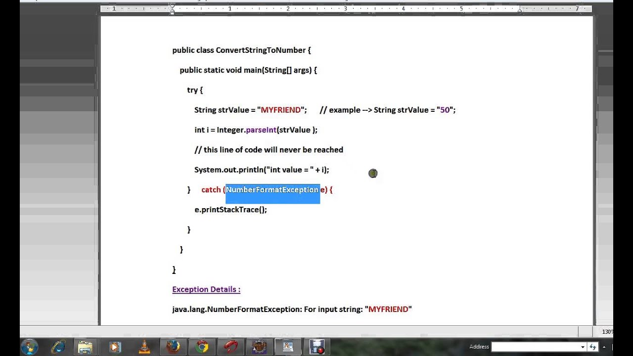 Java Numberformatexception Youtube