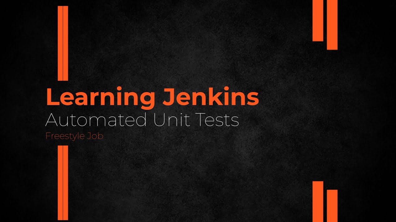 Automating Unit Tests In Jenkins Youtube