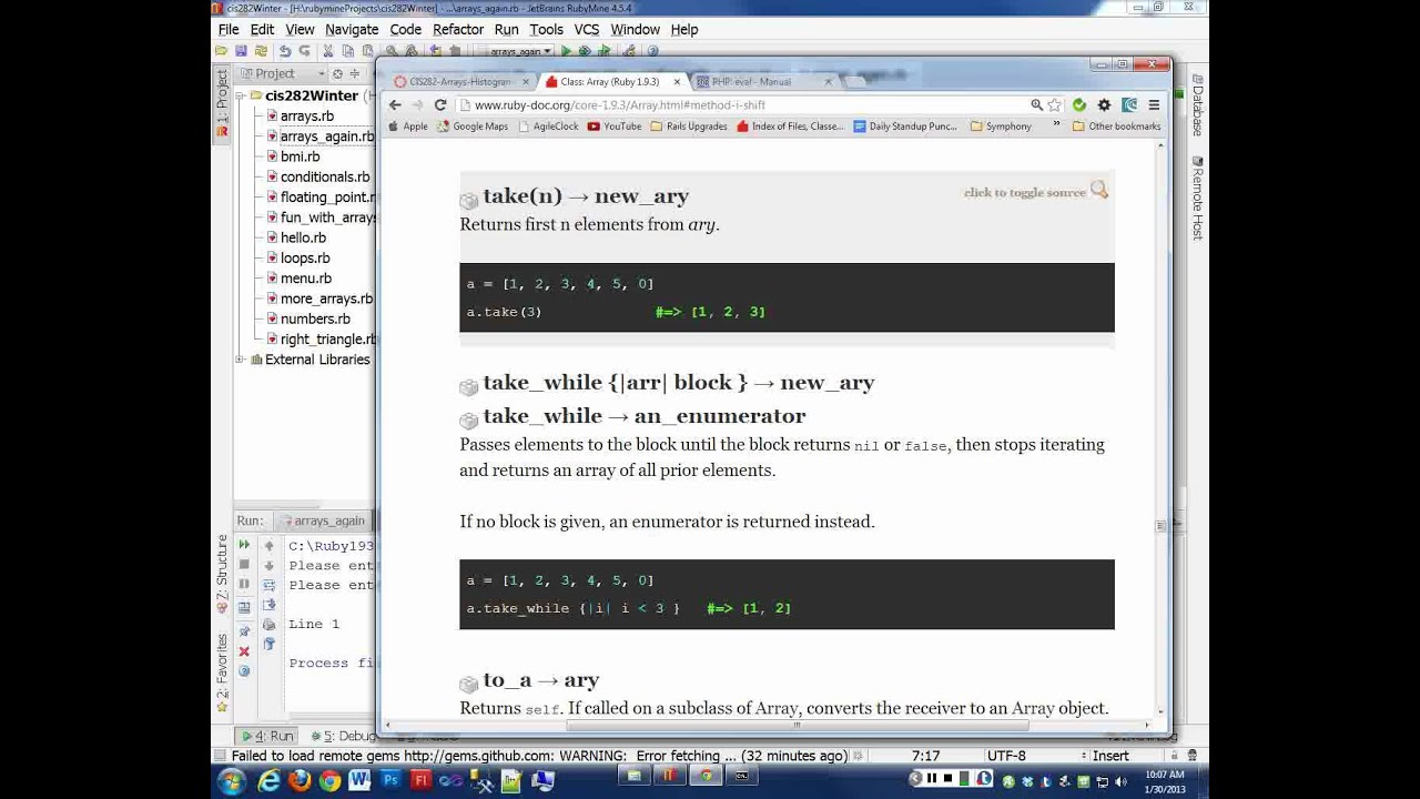 Intro To Ruby Day 12 Arrays Part 4 Youtube