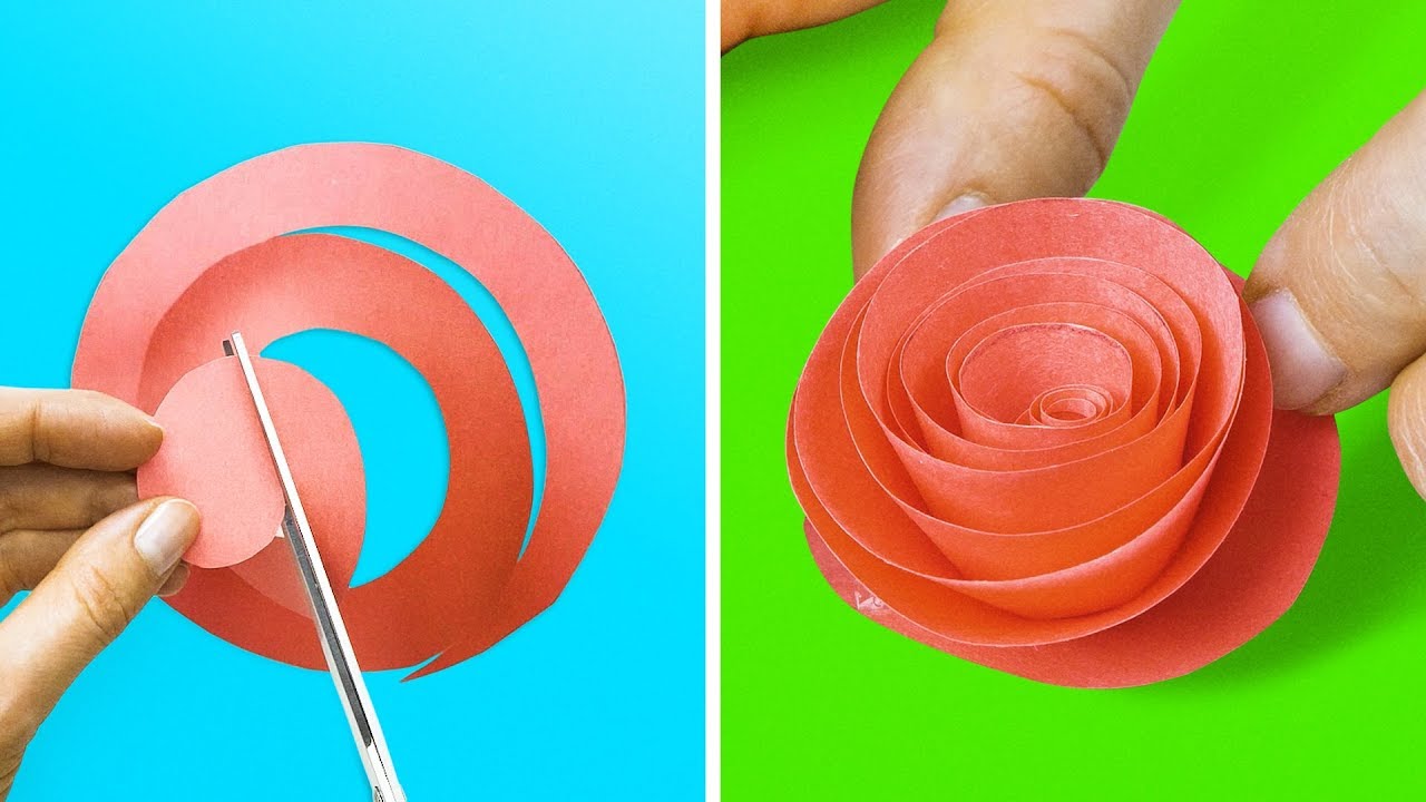 5 Minutes Craft Paper Flowers Easy Best Flower Site