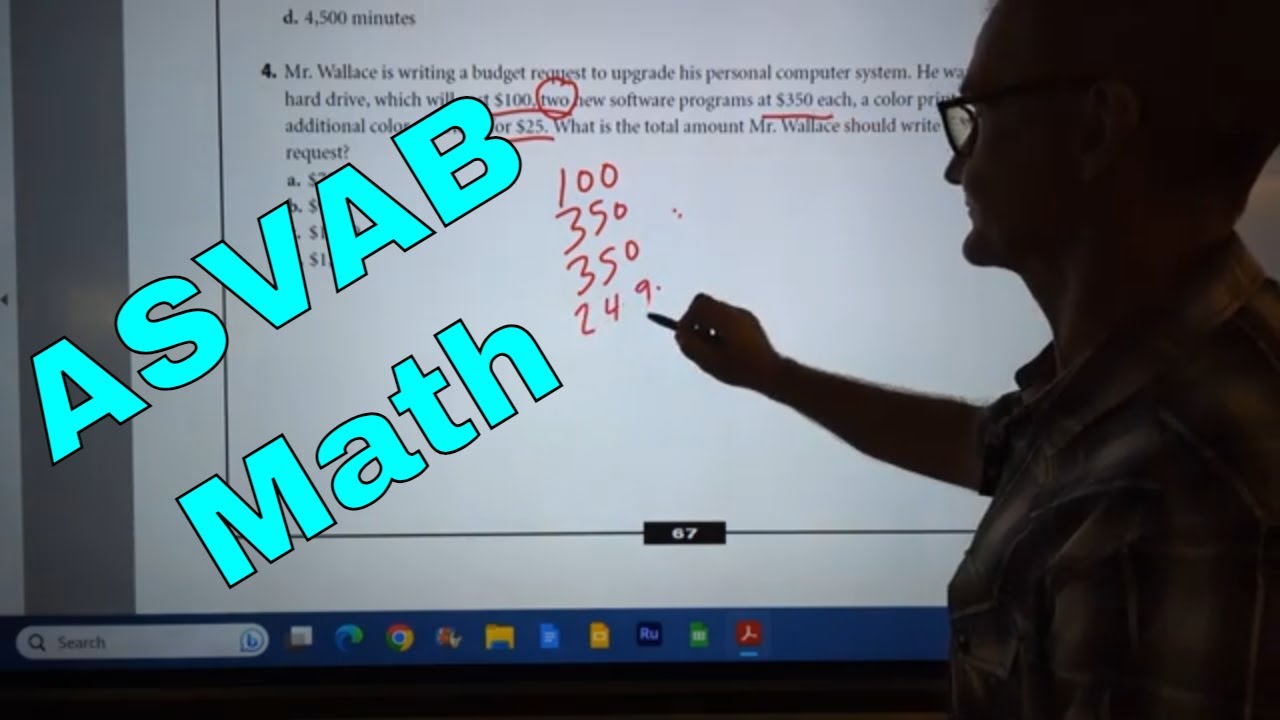 Asvab Arithmetic Reasoning Practice Problems