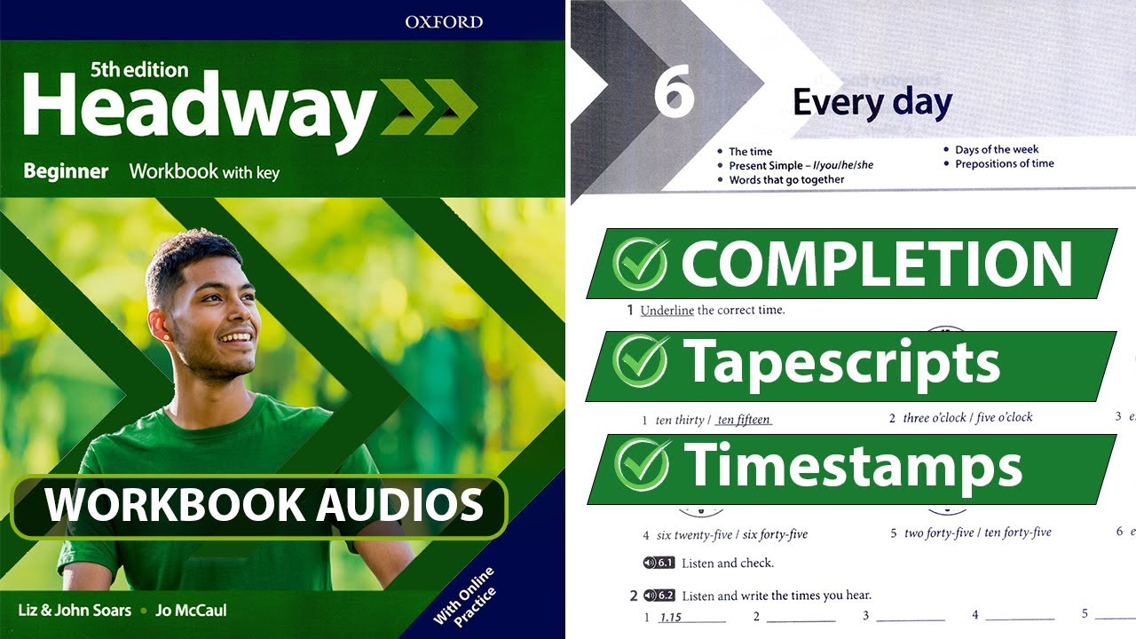 New Headway Beginner 5th Edition Unit 6 Every Day Workbook Youtube