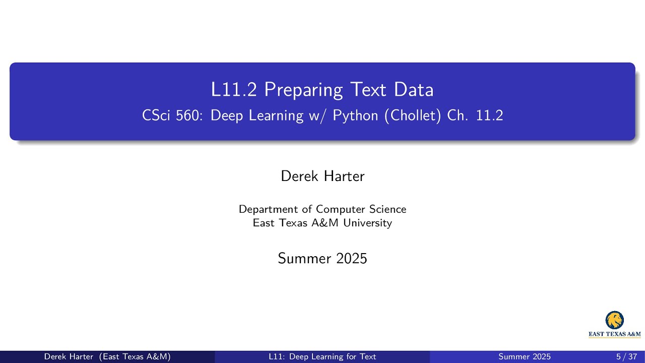L11 1 2 Nlp And Preparing Text Data Youtube