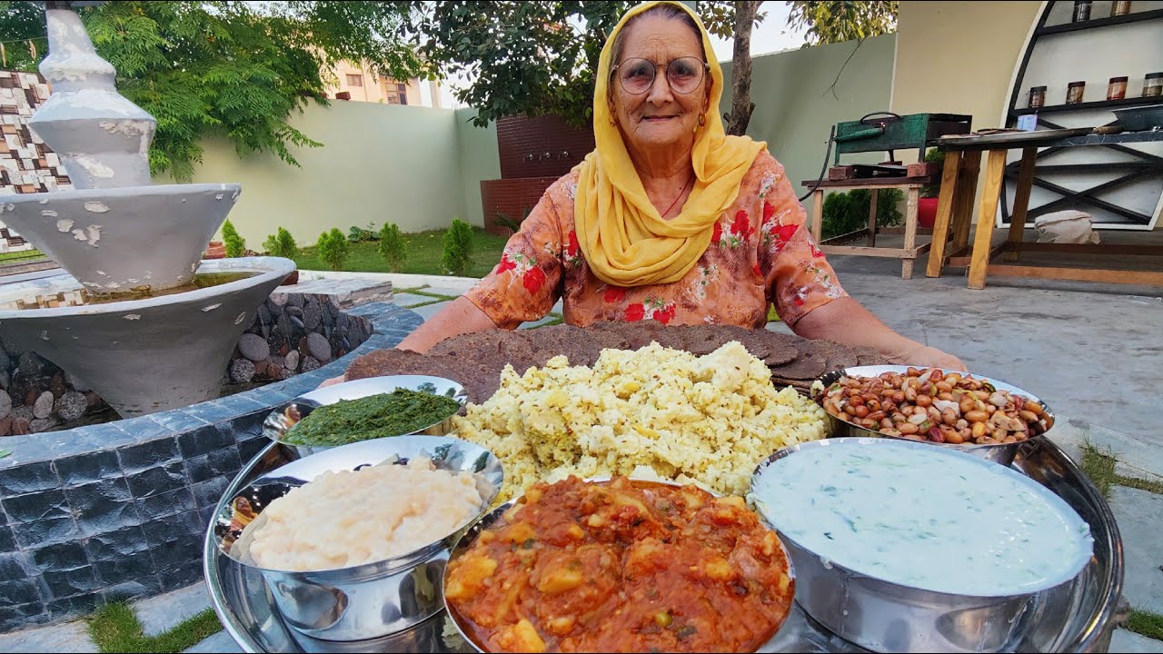 Big Navartri Thali Making Veg Village Food Youtube