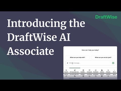 Introducing The Draftwise Ai Associate Revolutionizing Legal Drafting