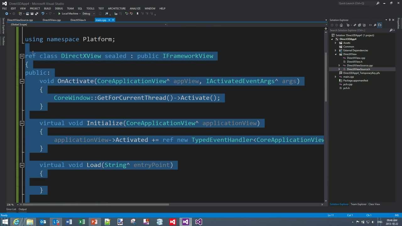 Lets Learn Directx 11 1 Part 2 First Directx App Youtube