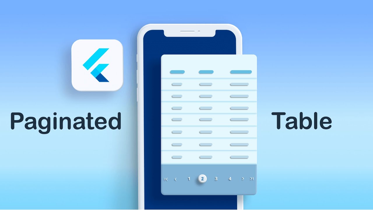Flutter Paginated Table Datatablesource Paginateddatatable Youtube