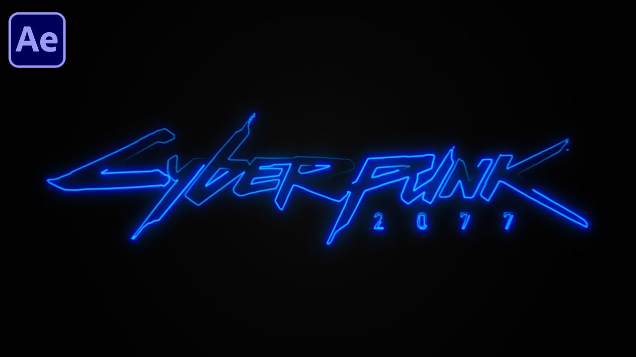 Neon Logo Reveal Tutorial Adobe After Effects No Plugins Youtube