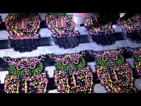 Weldo Enamel Machine Automatic Colors Owl Badge Youtube