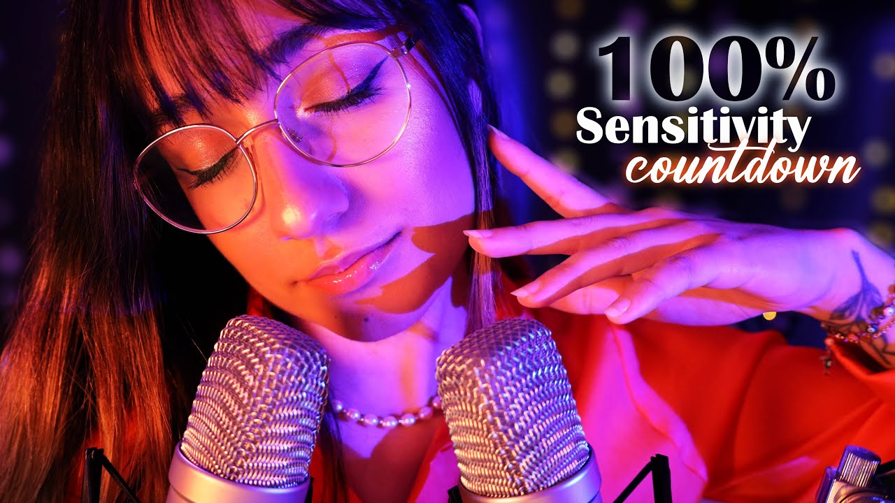 Asmr 100 Sensitivity Super Slow Countdown рџ With The 2 Mics