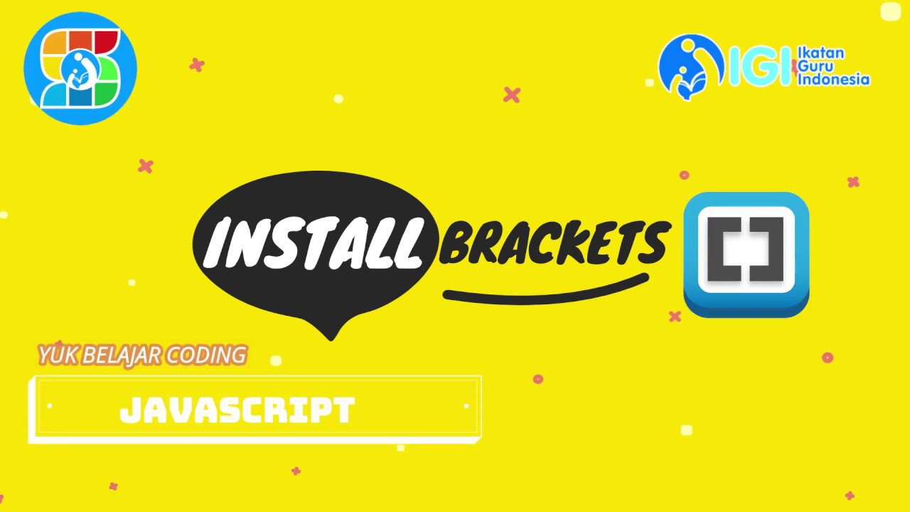 Install Brackets Yuk Belajar Coding Java Script Youtube