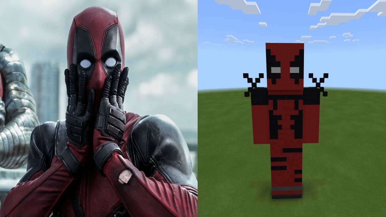 Deadpool Minecraft Statue Tutorial Youtube