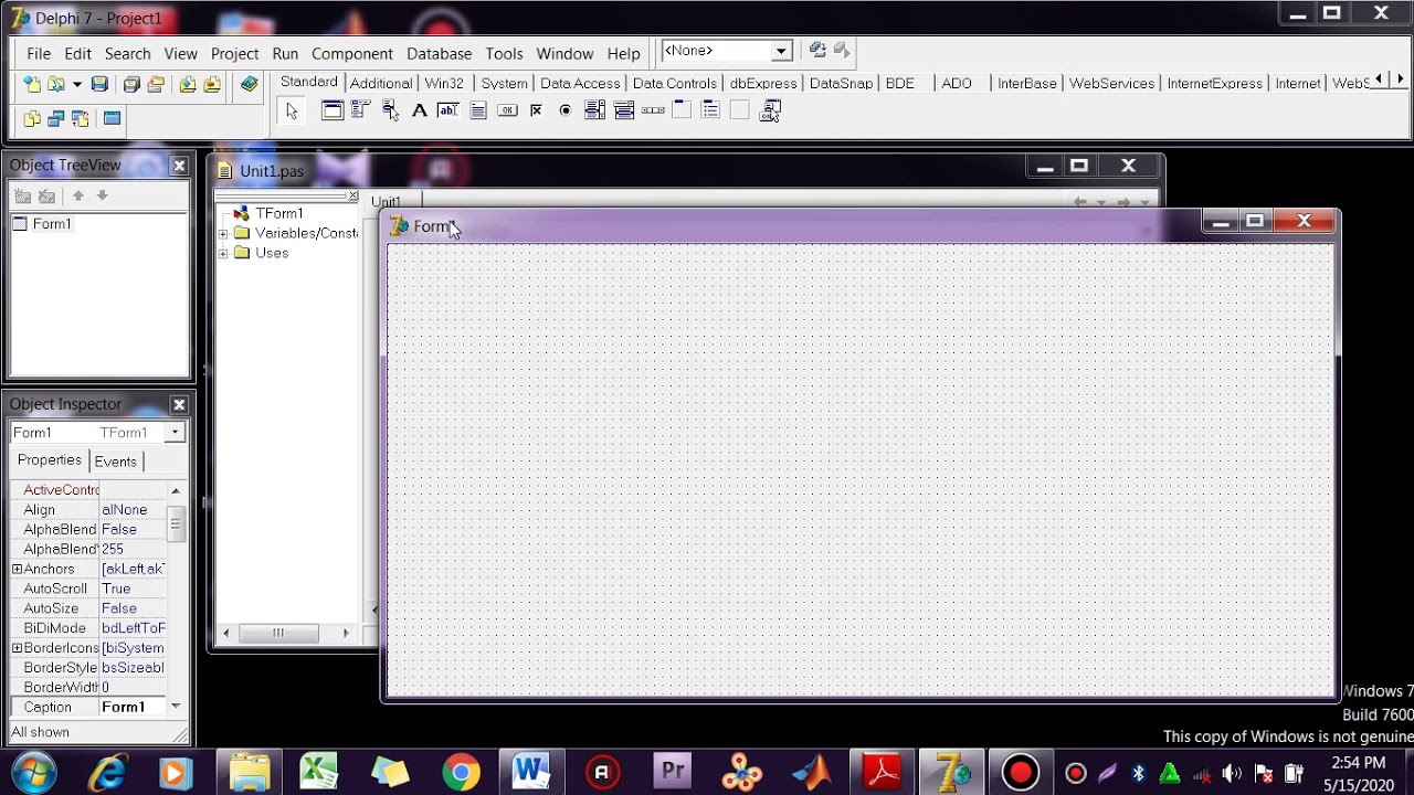 Tutorial Program Delphi 7 Program Turunan Youtube