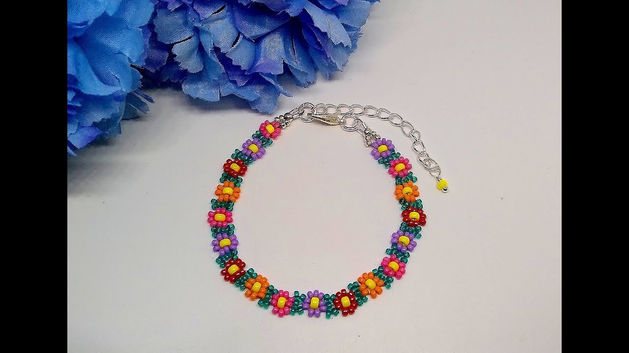 Daisy Chain Bracelet Tutorial Youtube