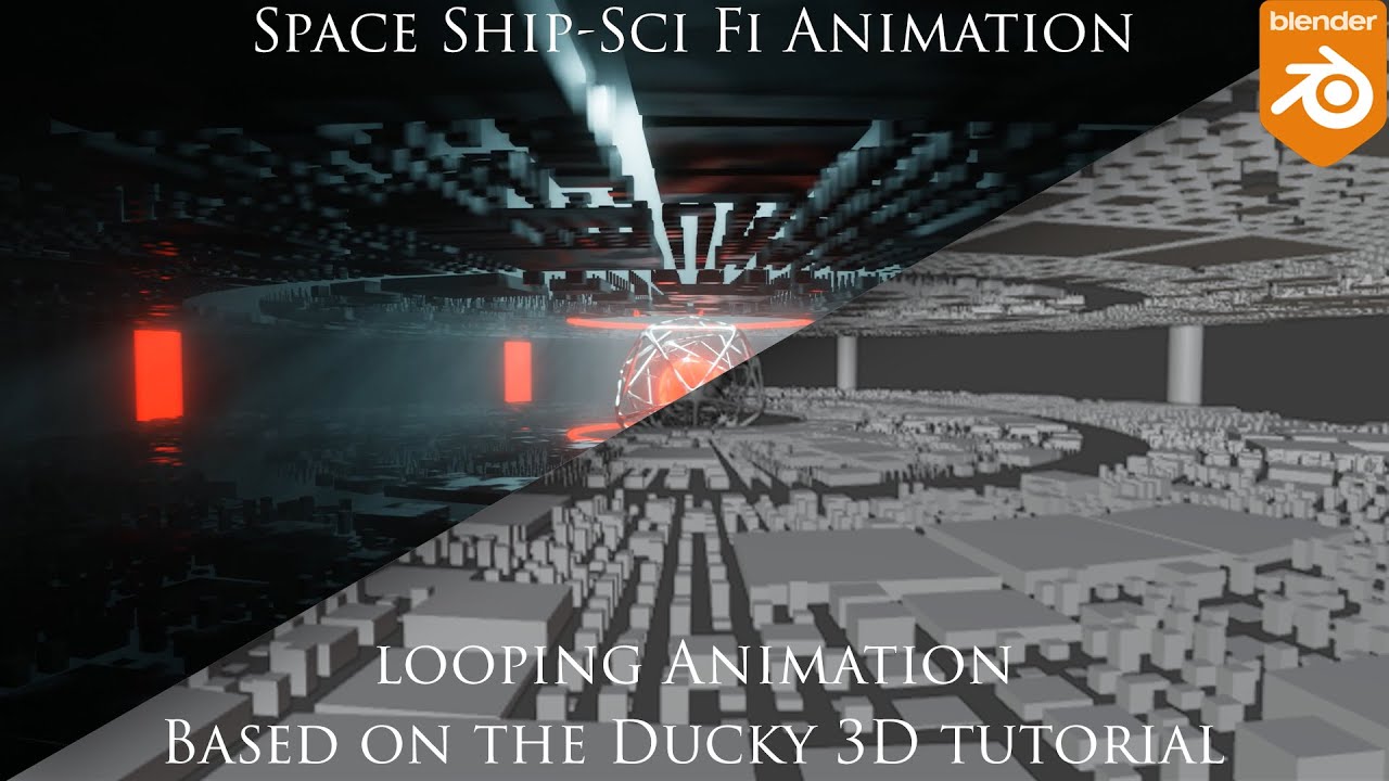Sci Fi Spaceship Looping Animation In Blender Ducky 3d Tutorial