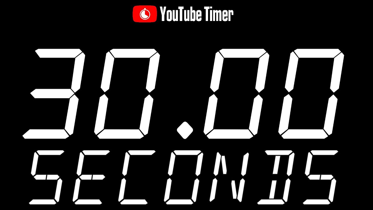 30 Seconds Timer Countdown Youtube