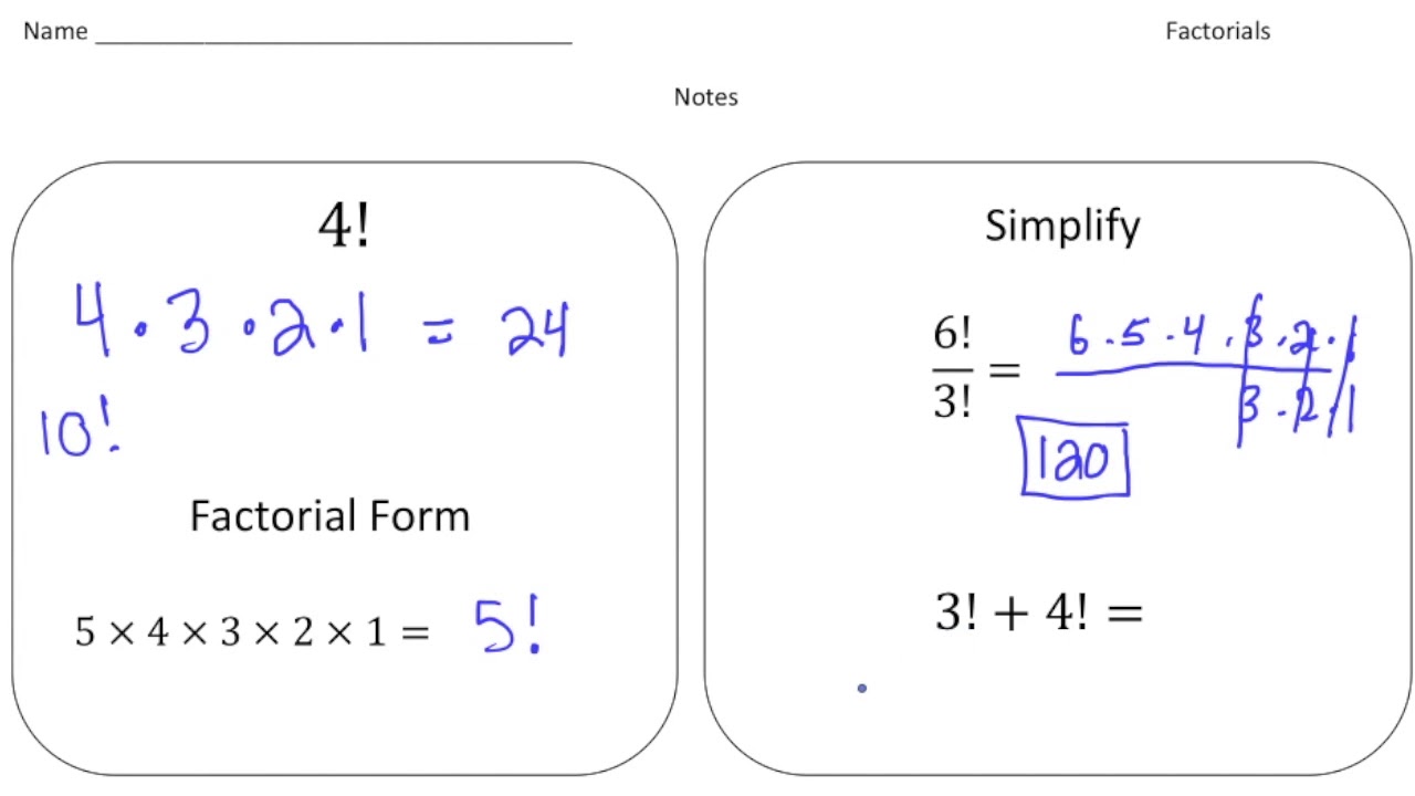 Factorials Math Made Easy Youtube