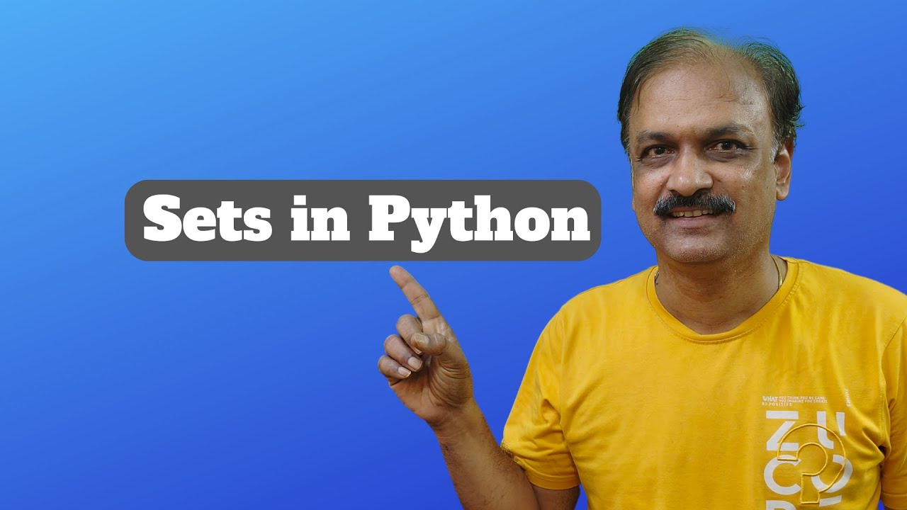 Sets In Python Programming Youtube