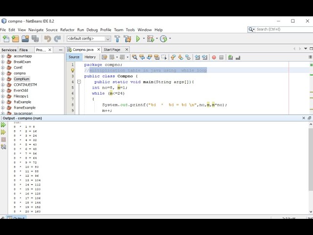 Multiplication Table Sle Program In Java 8 Infoupdate Org