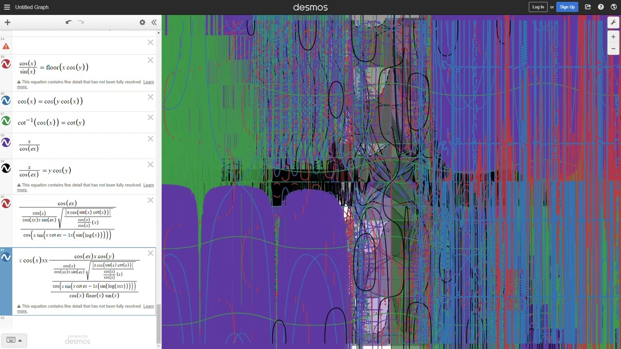 The Most Cursed And Glitched Desmos Graph Youtube