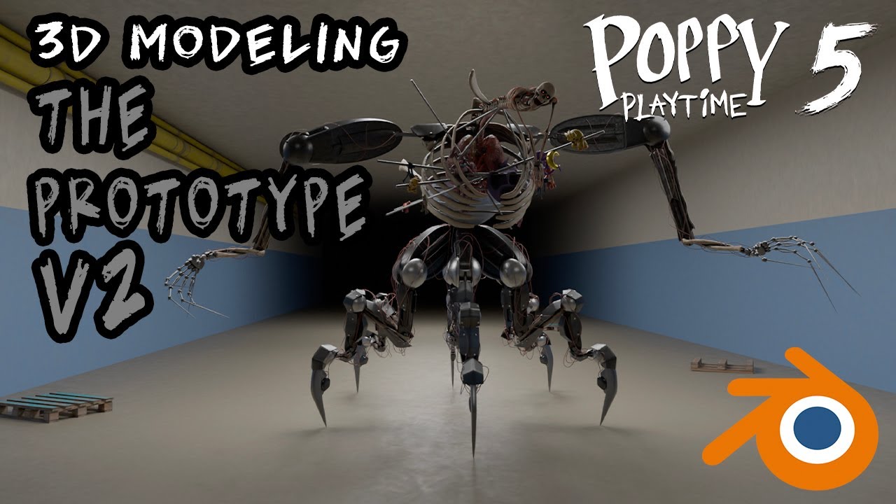 Unschooling With Fin Prototype V2 3d Model Poppy Playtime Chapter 5