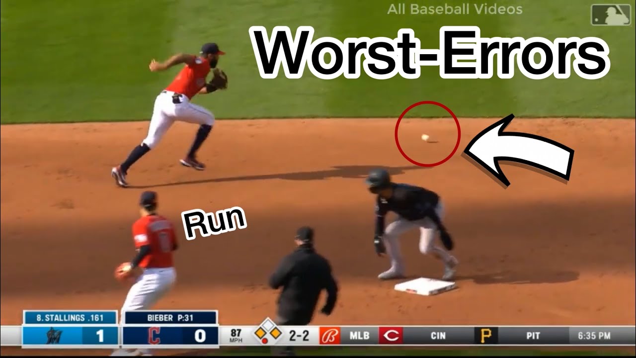 Mlb Worst Errors 2023 Youtube
