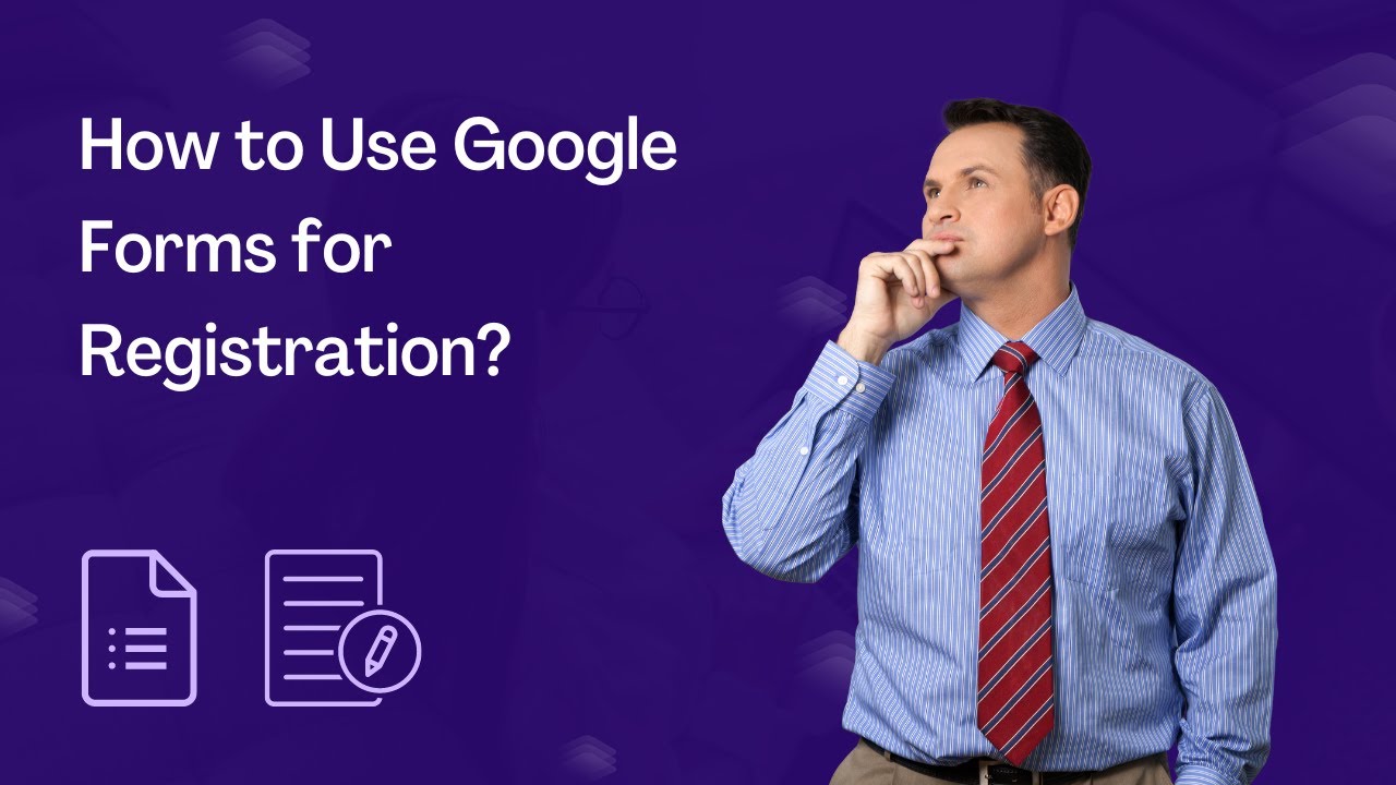 How To Use Google Forms For Registration Youtube