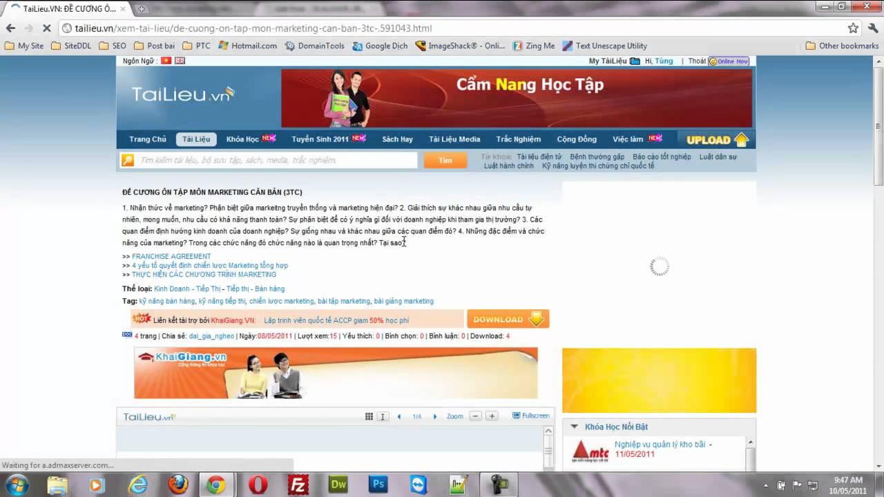 Táº I Tã I Liá U Miá N Phã Tá Tailieu Vn Youtube