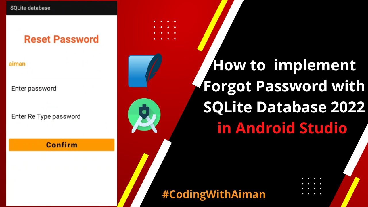 How To Implement Forgot Password With Sqlite Database 2022 Android