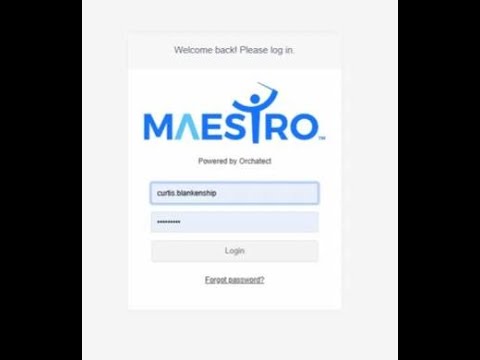 How To Log Into Maestro Youtube