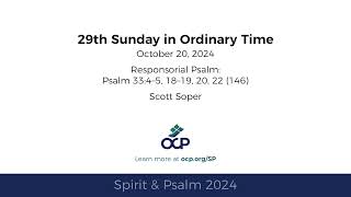 Spirit Psalm 29th Sunday In Ordinary Time 2024 Year B Gospel Acc Booth