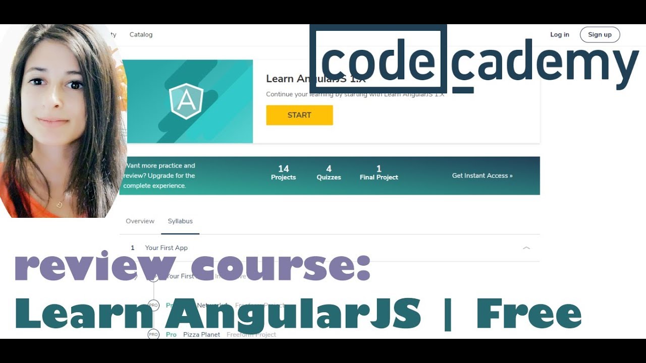 Learn Angularjs 1 X Codecademy Reviewing Online Tech Courses Youtube