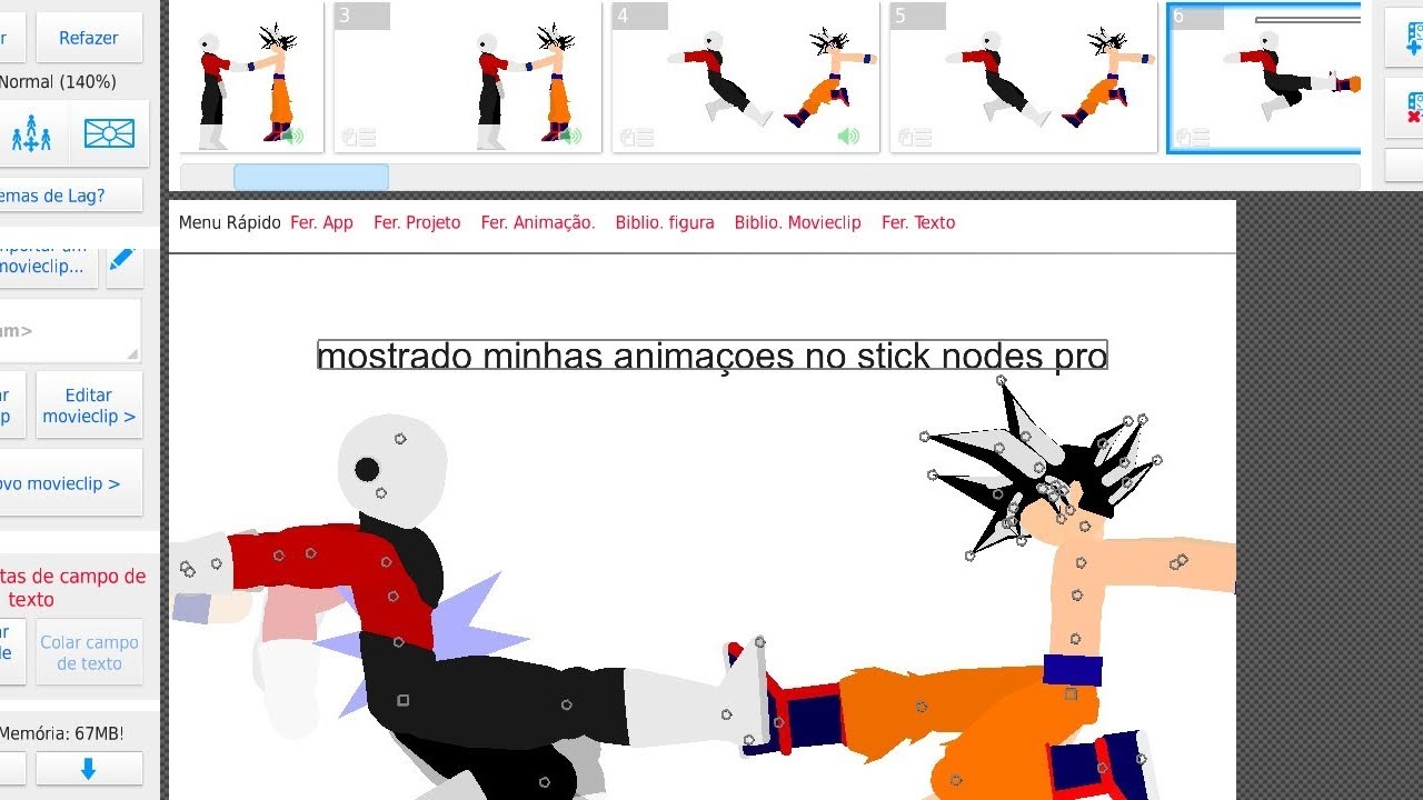 Mostrando Minhas Animações No Stick Nodes Pro Youtube