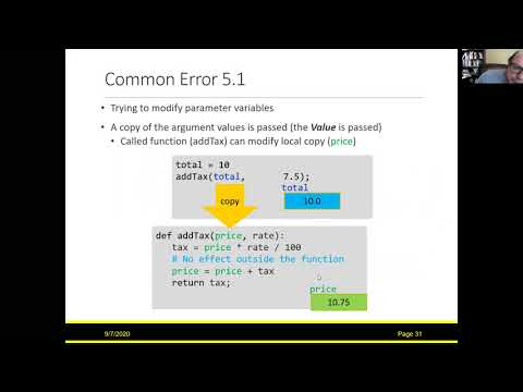 Python 4everyone3 Chapter 5 Functions Youtube