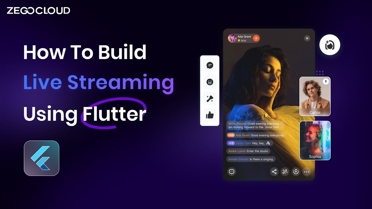 Tutorial How To Build Live Streaming Using Flutter In 10 Mins With