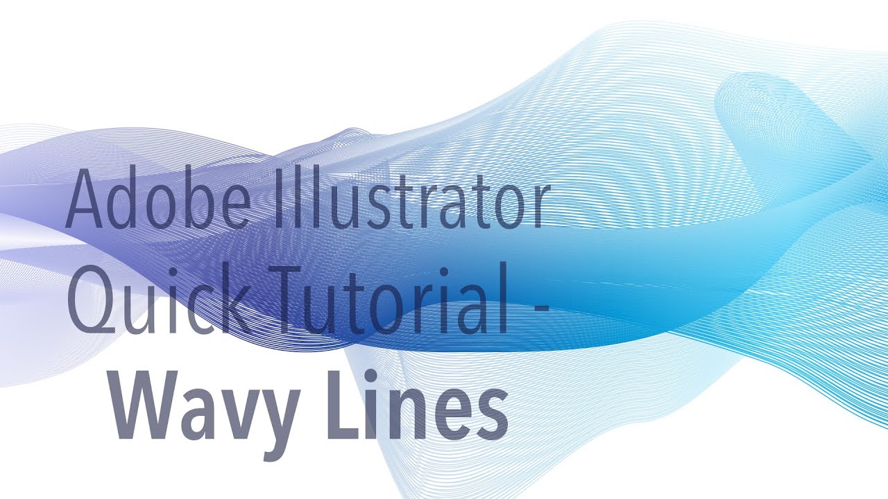 Illustrator Tutorial Wavy Lines Youtube
