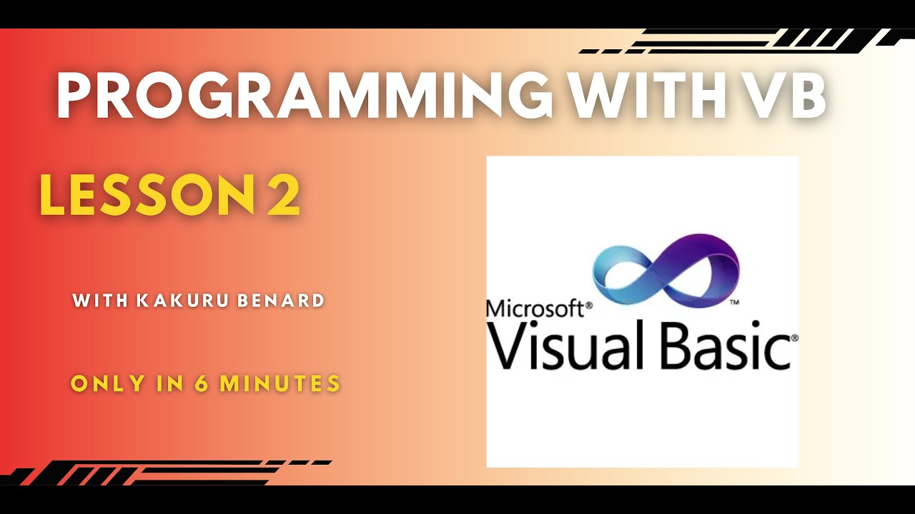 Programming With Vb Lesson 2 Youtube
