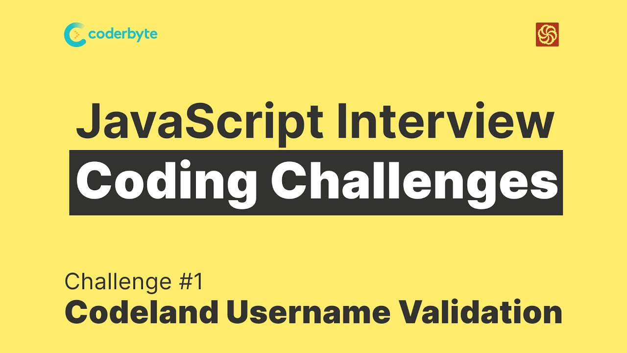 Javascript Interview Coding Challenges Codeland Username Validation