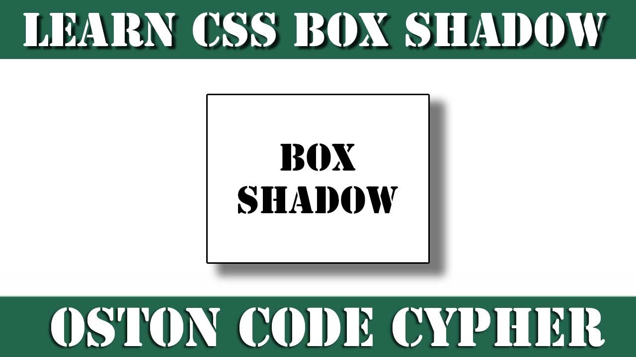 Learn How To Use Box Shadows Understanding Css Beginner Tutorial